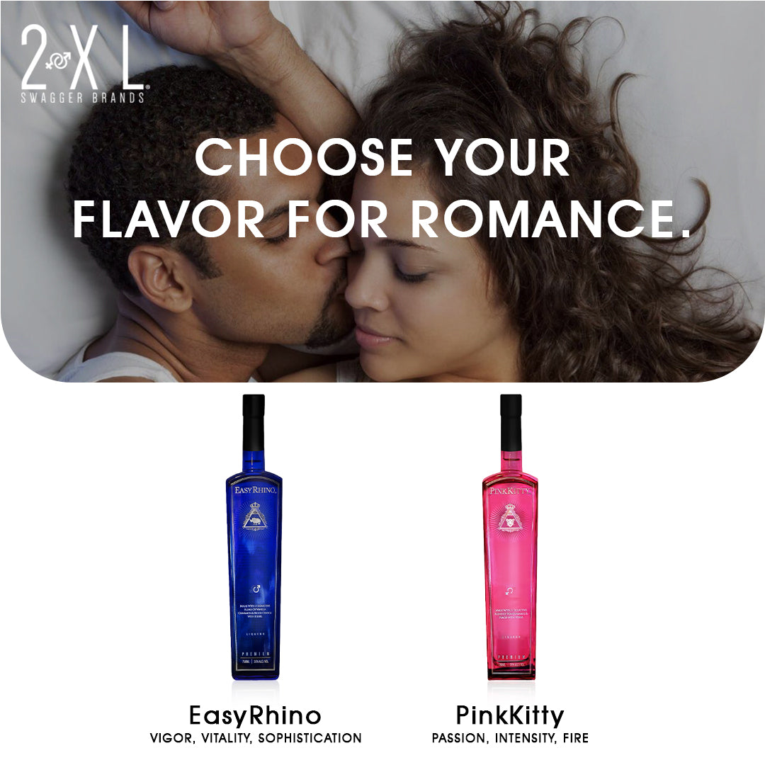 Seduction in a Glass: Exploring PinkKitty and EasyRhino Liqueurs by 2X – 2XL Swagger Brands